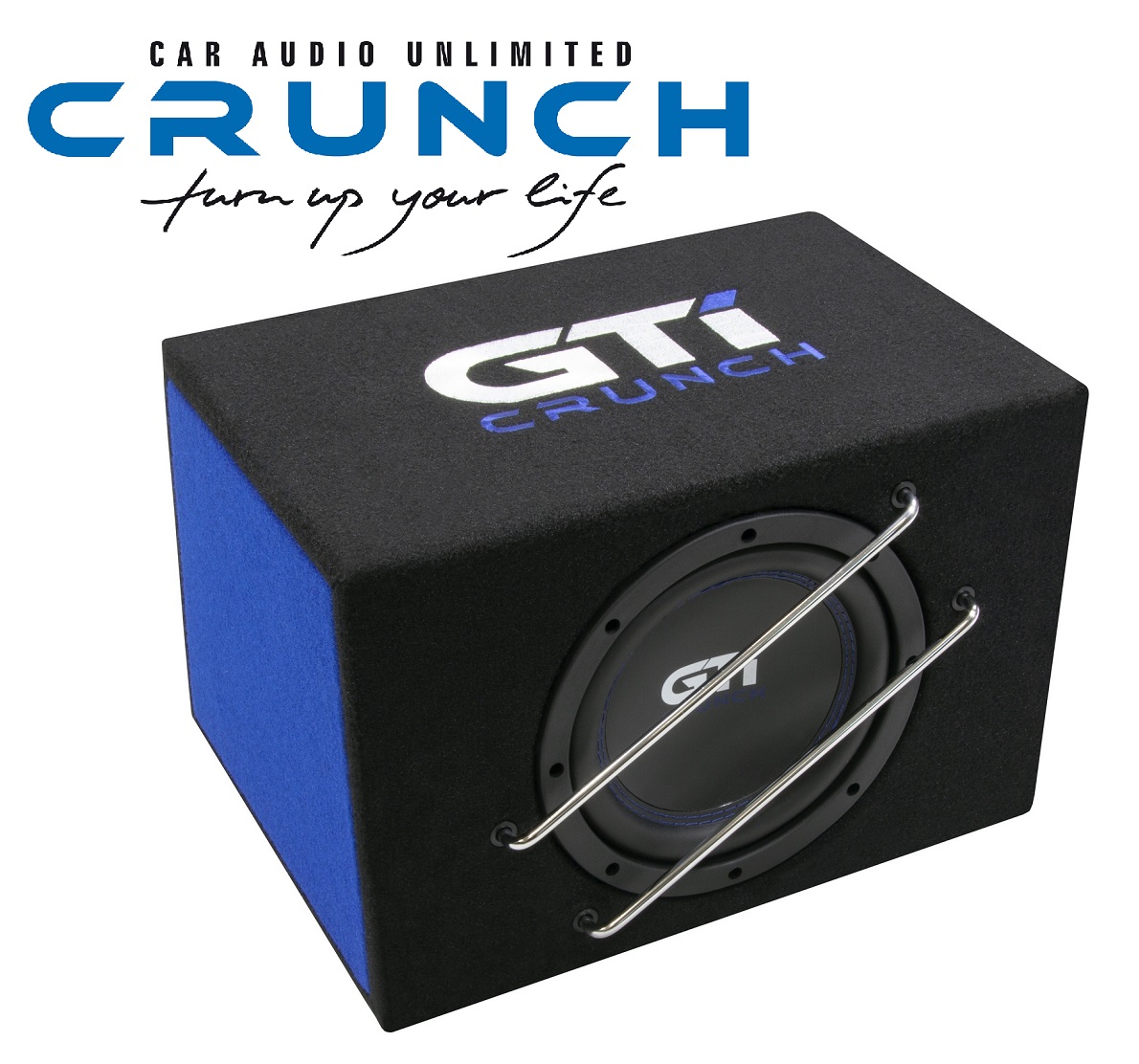 Crunch GTi800A 20 cm (8") Aktiv-Subwoofer-System aktiver Subwoofer mit ...