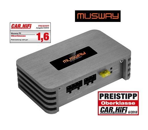 Musway P2 2-KANAL CLASS D VERSTÄRKER · 210 WATT RMS