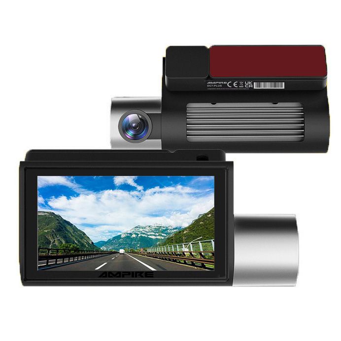 AMPIRE DC7-PLUS 2-Kanal Dashcam mit Touchscreen, 4K Front, 1080p Heck ...