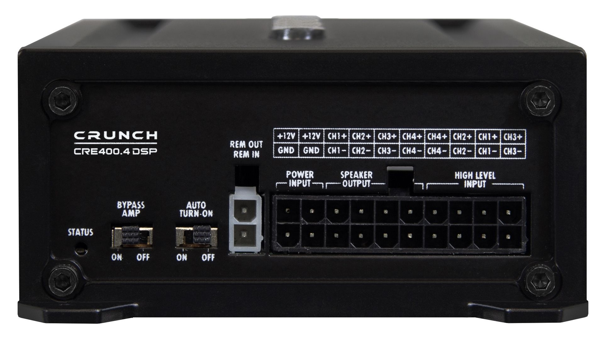 Crunch CRE400.4DSP Class A/B Analog 4-Kanal DSP Verstärker mit 6-Kanal ...