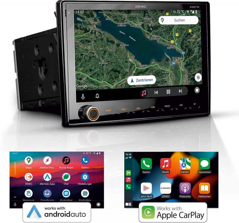 ZENEC Z-E3776 9 Zoll Infotainer Autoradio kompatibel mit Fiat Ducato ...