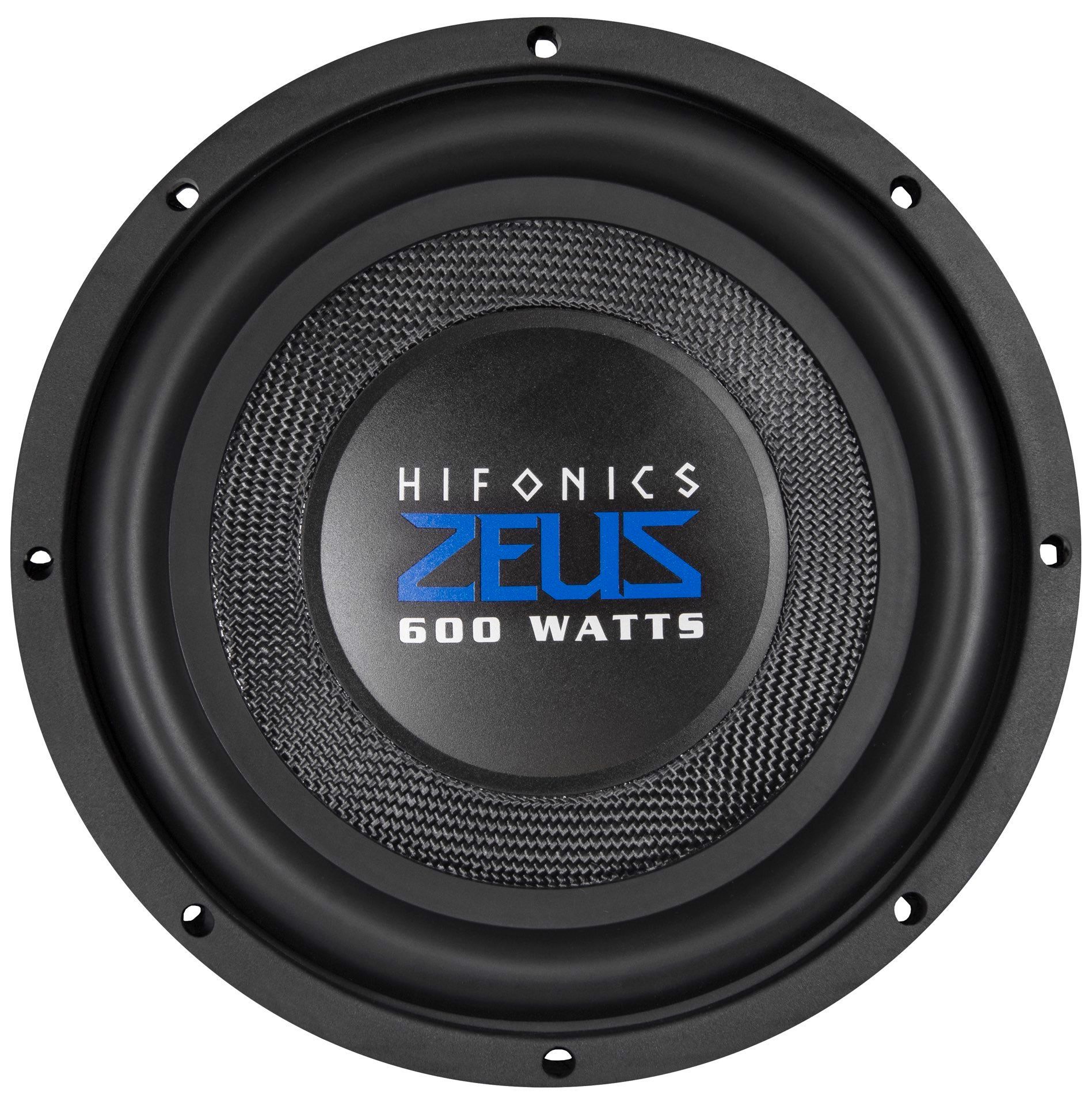 HIFONICS ZST-10D4 ZEUS Flat Woofer Subwoofer 25 cm flacher Subwoofer ...